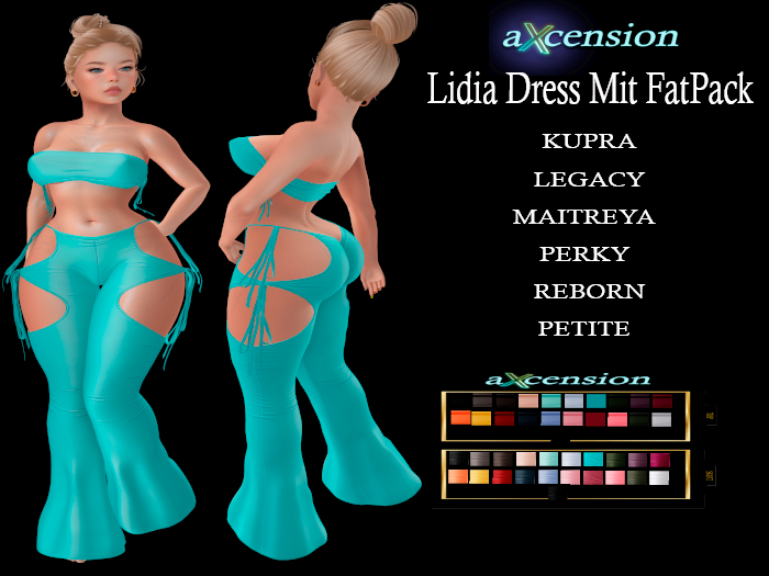 Second Life Marketplace Ax Lidia Dress Mint Fatpack